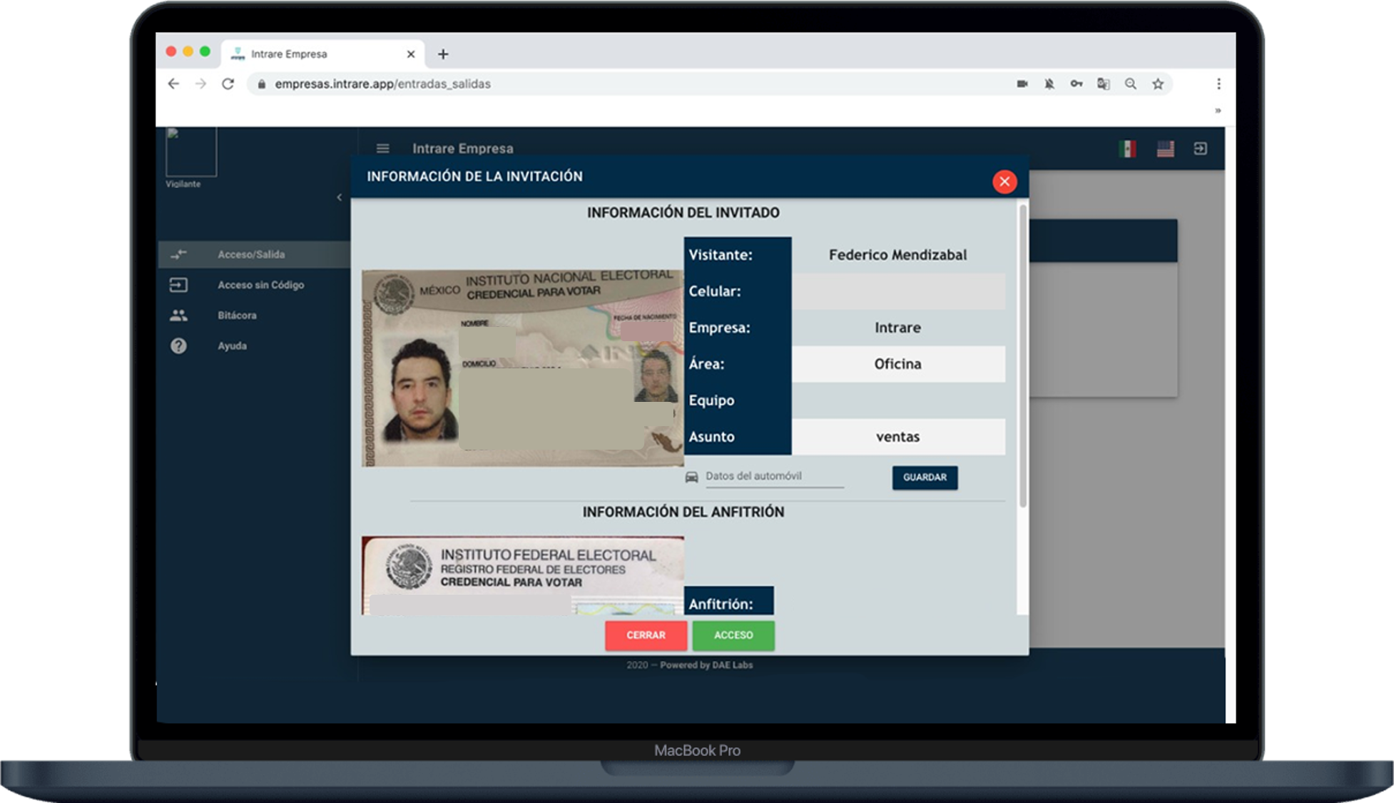 Empresa – Intrare